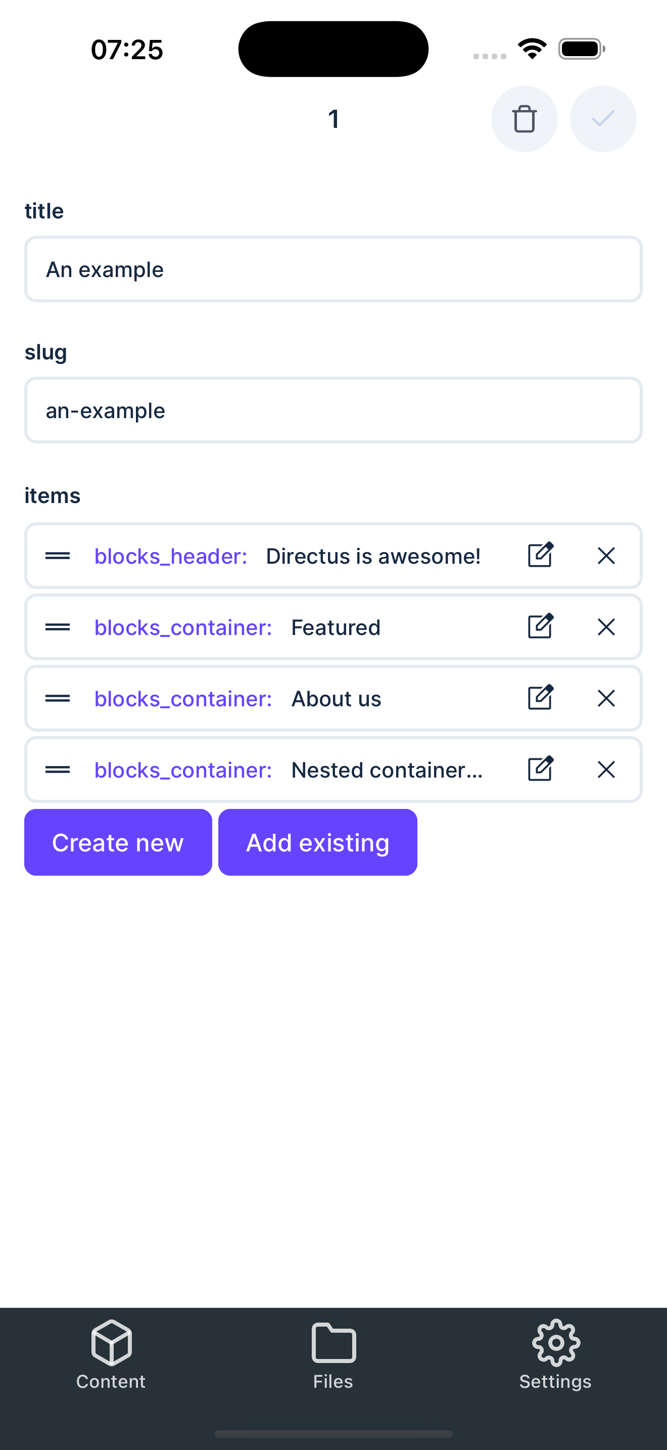 Directus Mobile - iOS and Android app